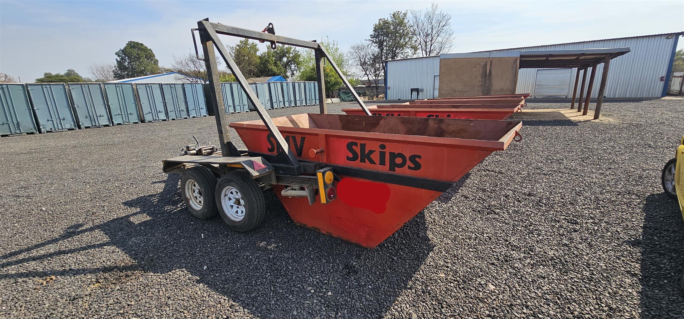 5x Skip Bins + 2 Axle Trailer | Junk Mail
