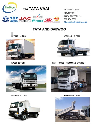TATA and DAEWOO trucks | Junk Mail Marketplace