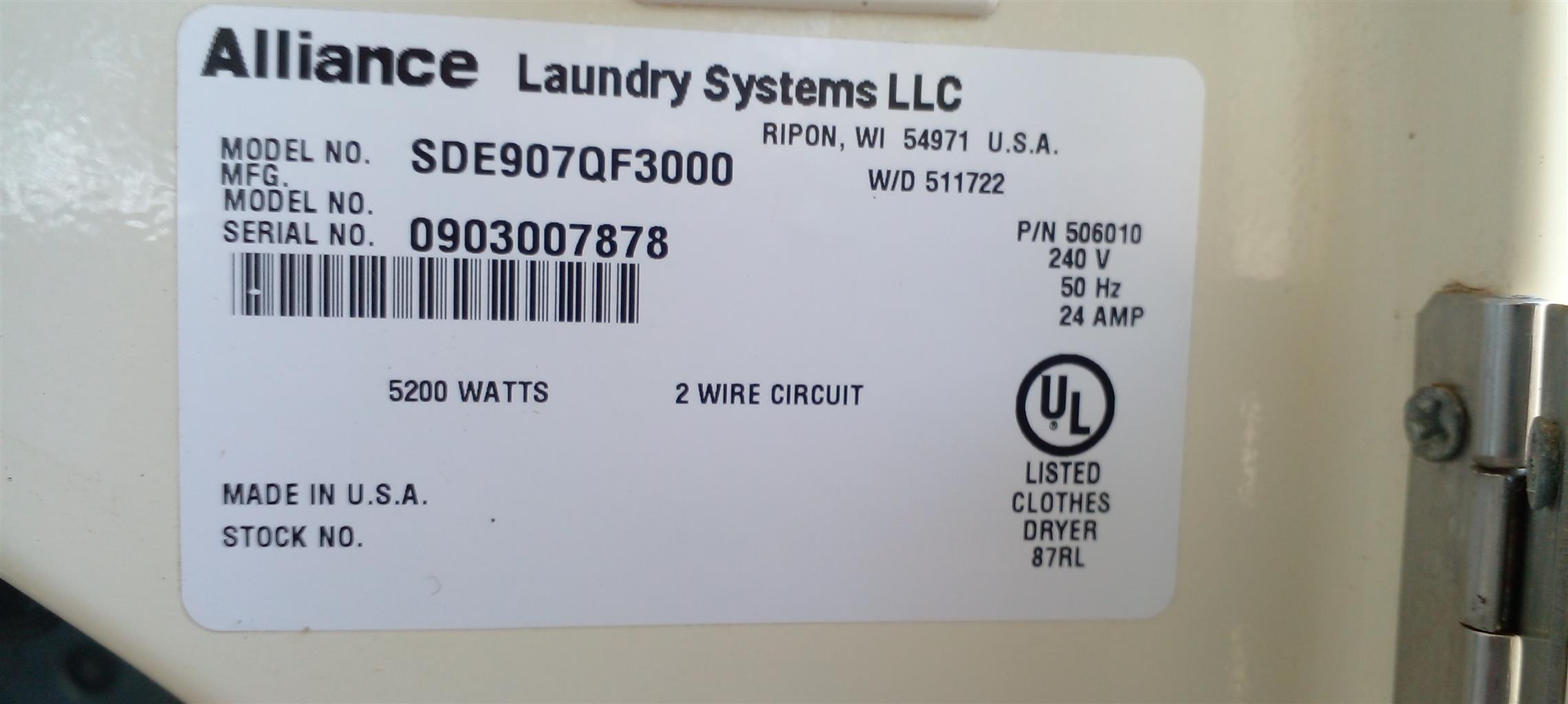 Speed Queen Token Operated Commercial Heavy Duty Dryer | Junk Mail ...