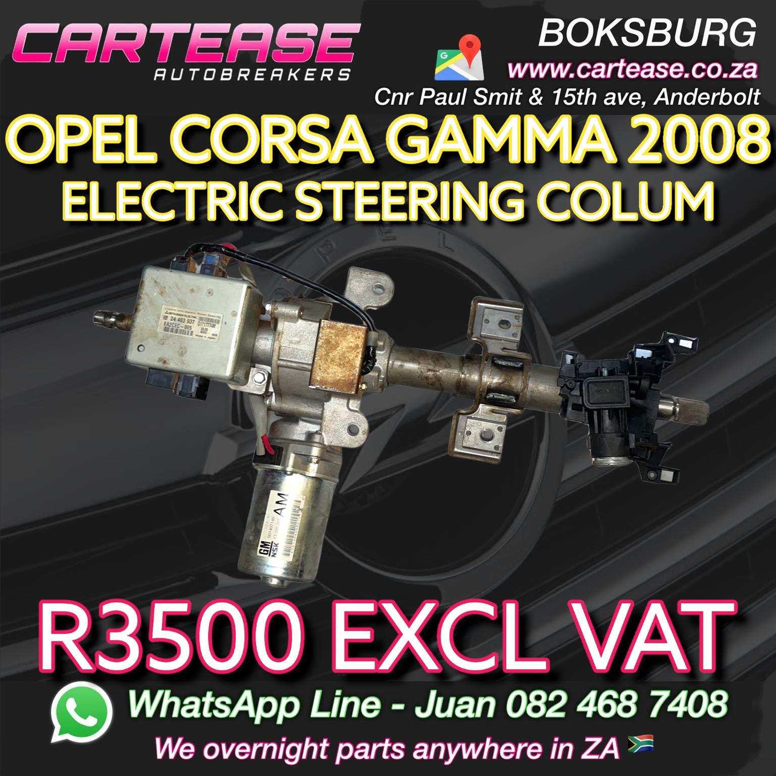 2008 OPEL CORSA GAMMA ELECTRIC STEERING COLUM | Junk Mail