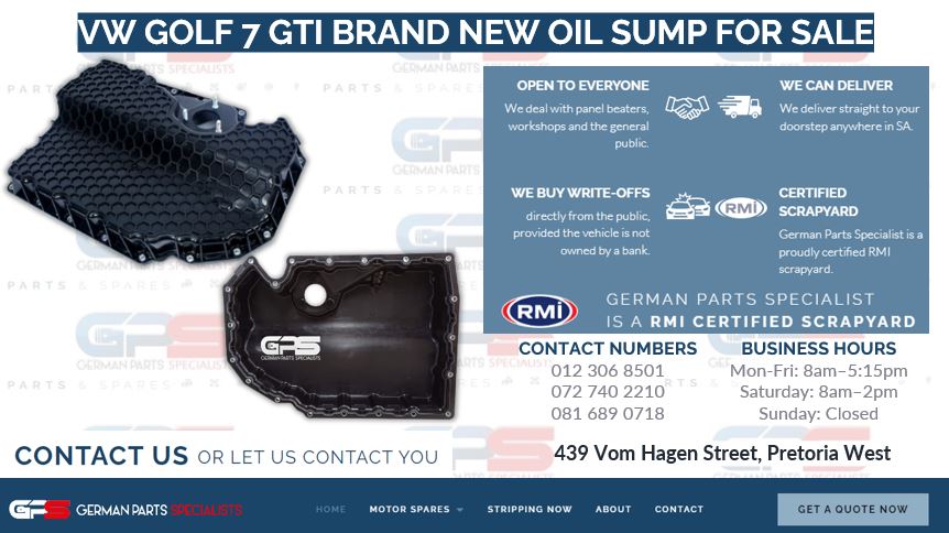New VW GOLF 7 GTI BRAND NEW OIL SUMP FOR SALE for sale in Gauteng ...