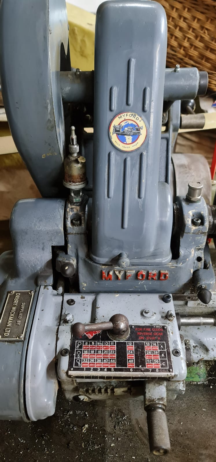 Myford 7 lather with gearbox, steel table and accessories | Junk Mail