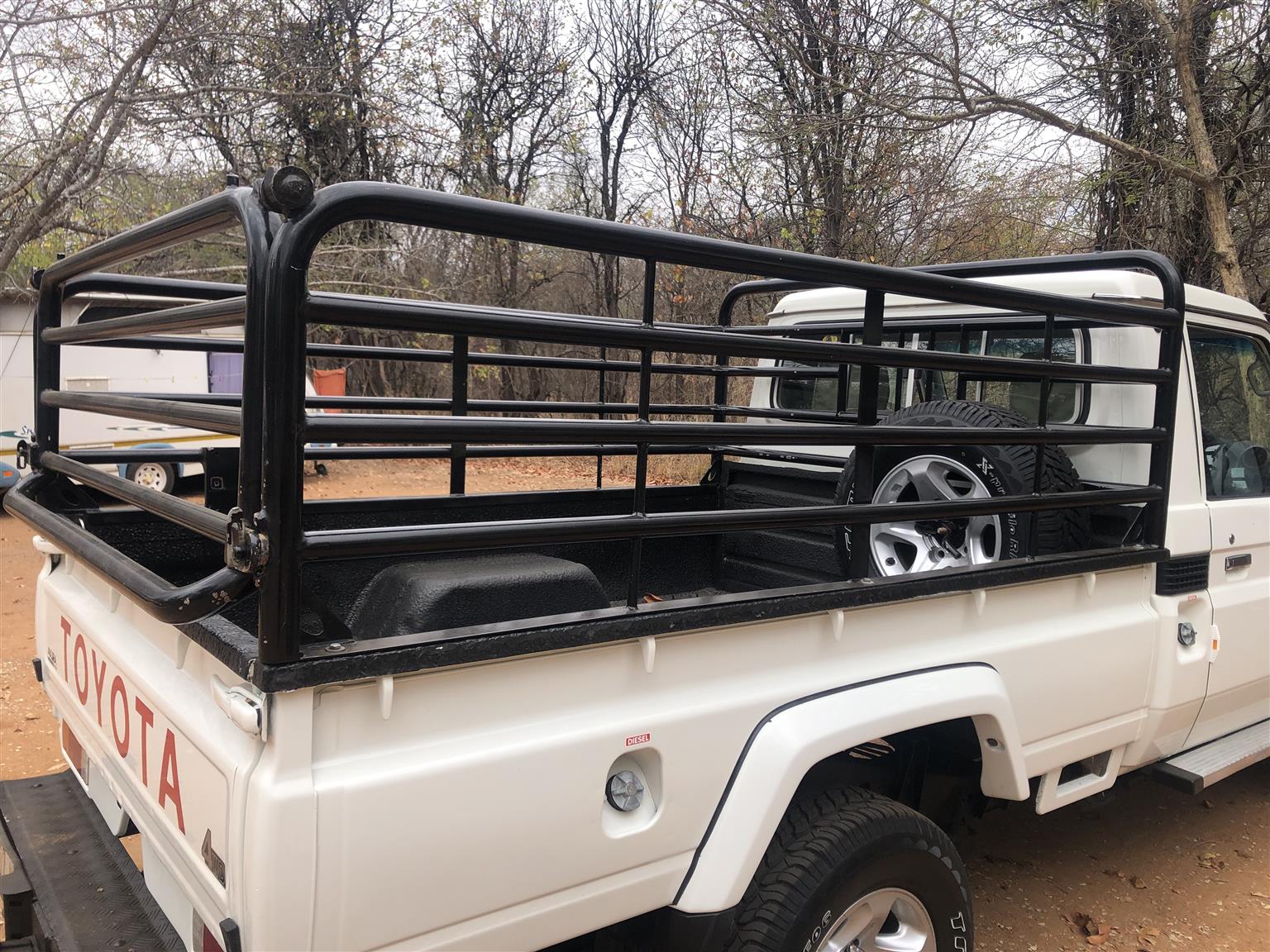 Steel cattle rails for single can Toyota 79 Landcruiser | Junk Mail