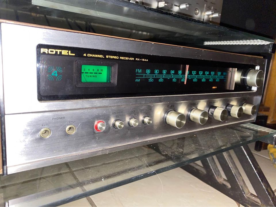 ROTEL RX 154A 4 discreet channels Receiver Super Rare Restored | Junk ...