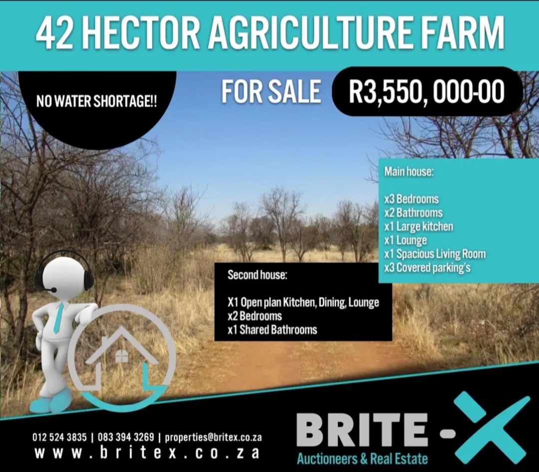 42Hectare farm,Cullinan,near Pretoria! BRITE-X Auctioneers & Real Estate | Junk Mail Marketplace