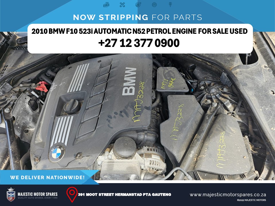 2010 BMW F10 523I Automatic N52 Petrol Engine for Sale | Junk Mail