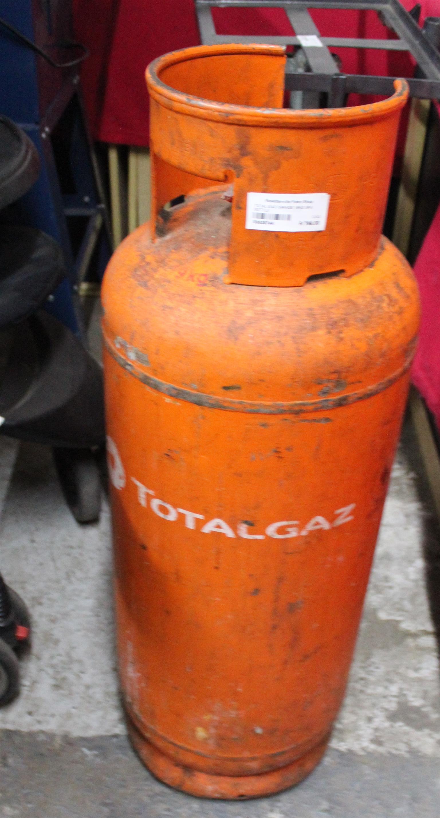 TOTAL GAS ORANGE 19KG GAS BOTTLE S063874A | Junk Mail Marketplace