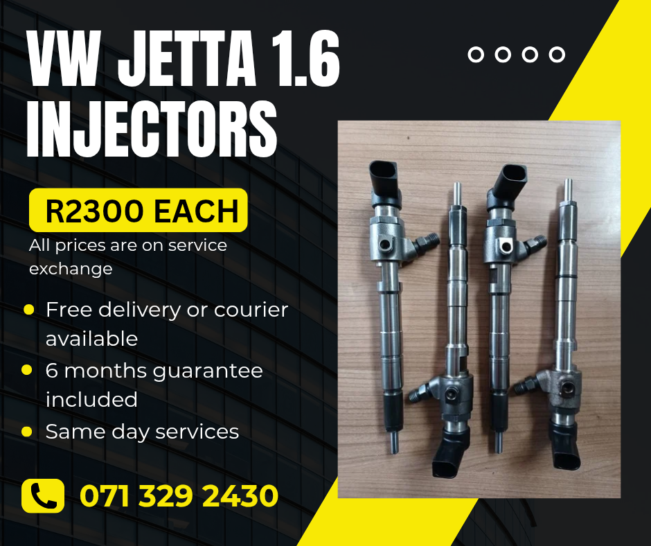 VW JETTA 1.6 DIESEL INJECTORS FOR SALE WITH WARRANTY | Junk Mail ...