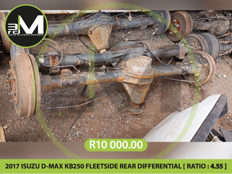 2017 ISUZU D MAX KB250 FLEETSIDE REAR DIFFERENTIAL - RATIO 4.55 MV0673 ...