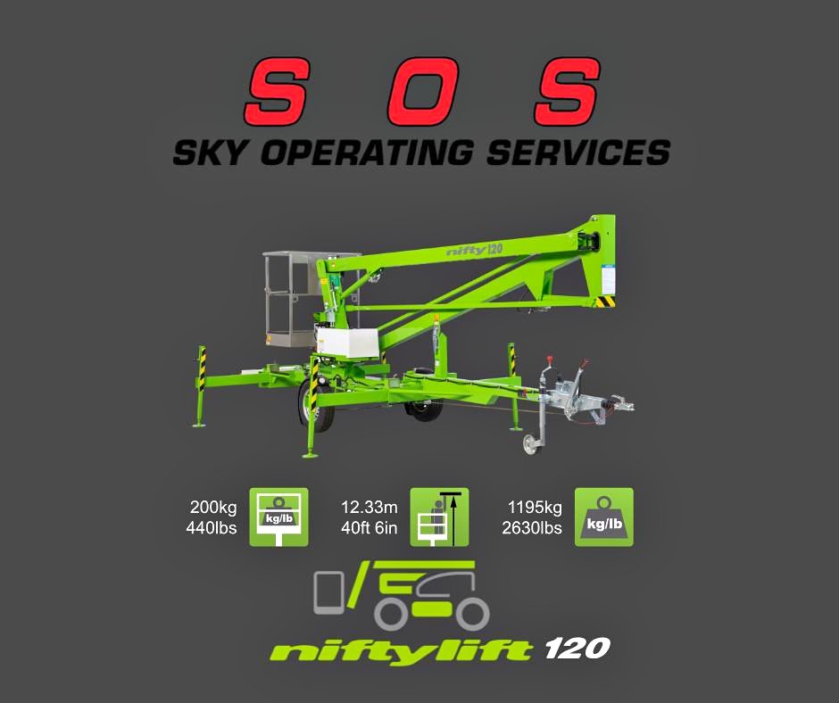 2024 Niftylift Trailer Mount 120ME Cherry Picker Man lift | Junk Mail ...