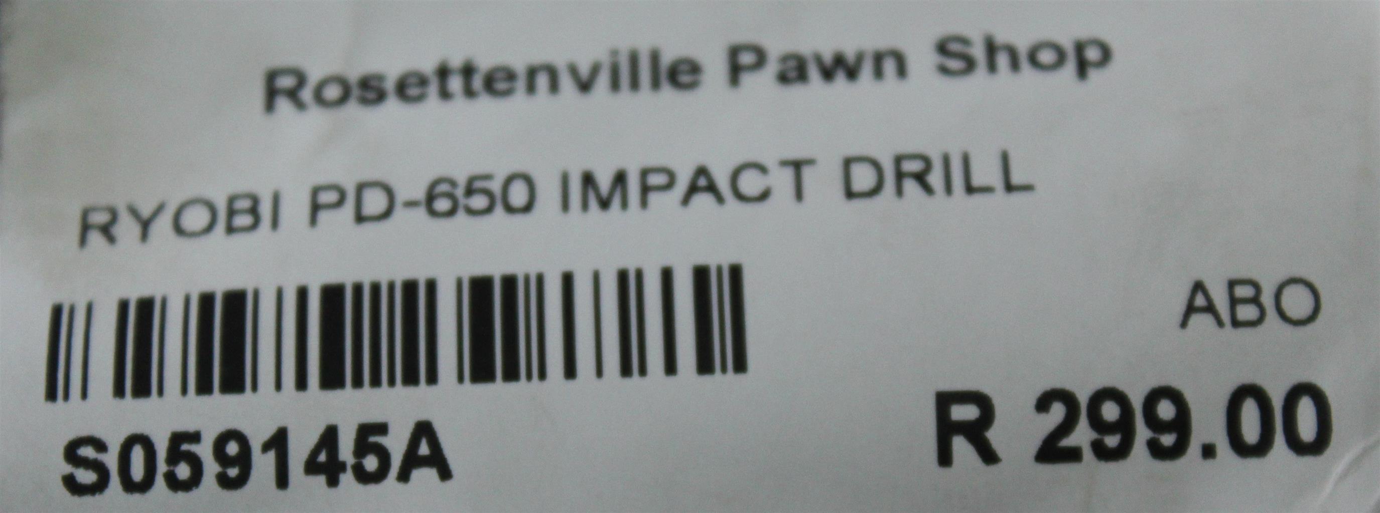 RYOBI PD-650 IMPACT DRILL S059145A | Junk Mail