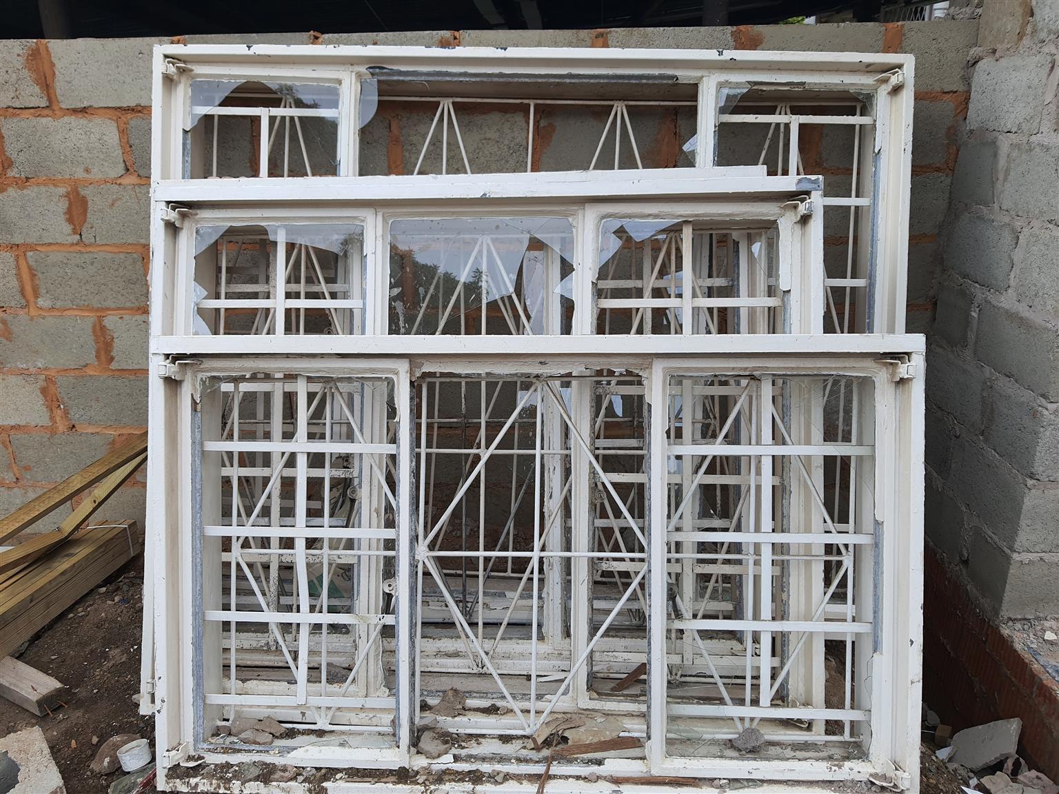 4 x window frames with burglar guards | Junk Mail Marketplace