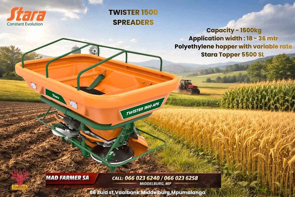STARA TWISTER 1500 APS – PRECISION MADE EASY. Now available from Mad ...
