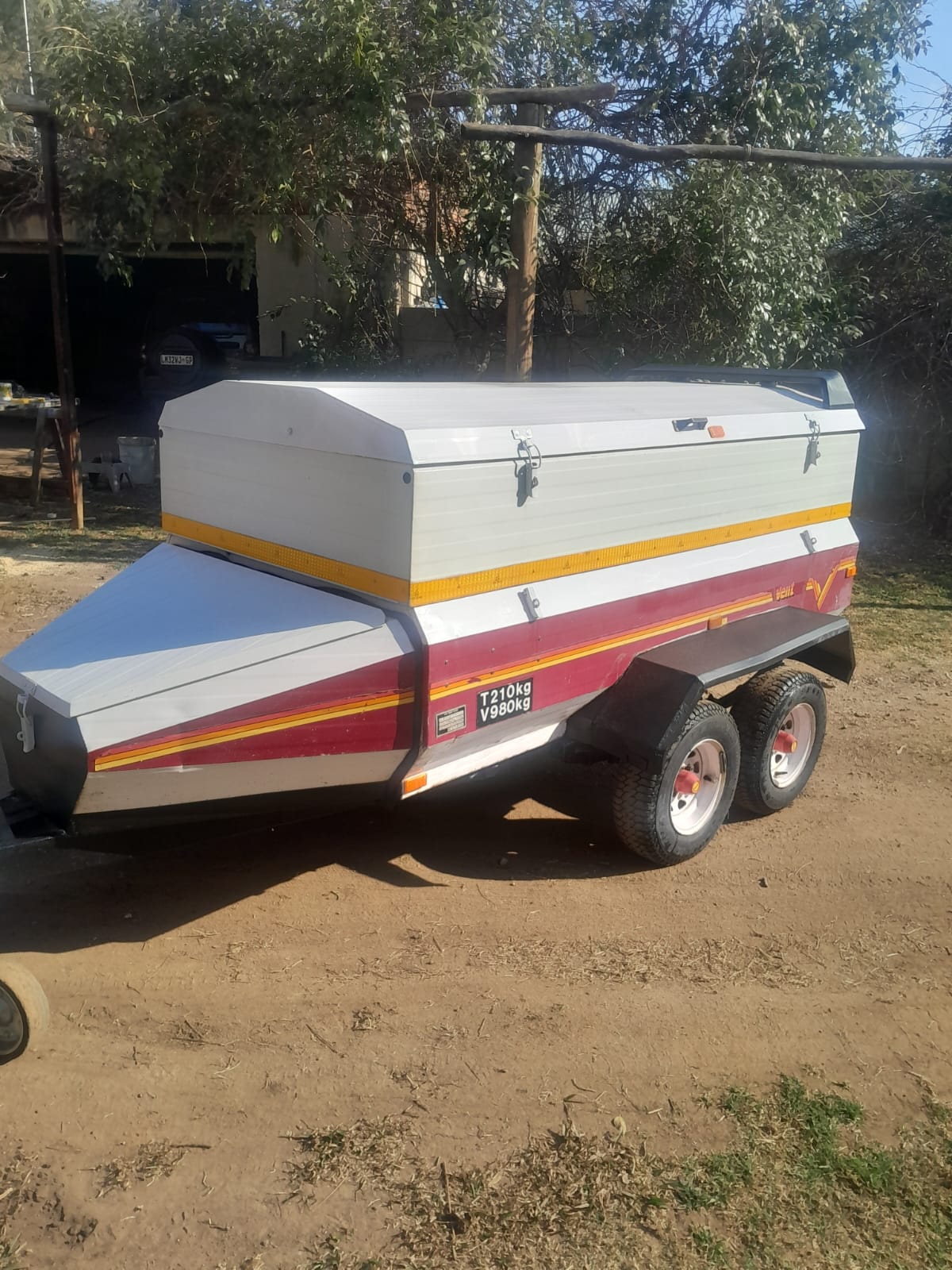 7 FOOT VENTER MOONBUGGY. Double axle luggage trailer with breaking ...