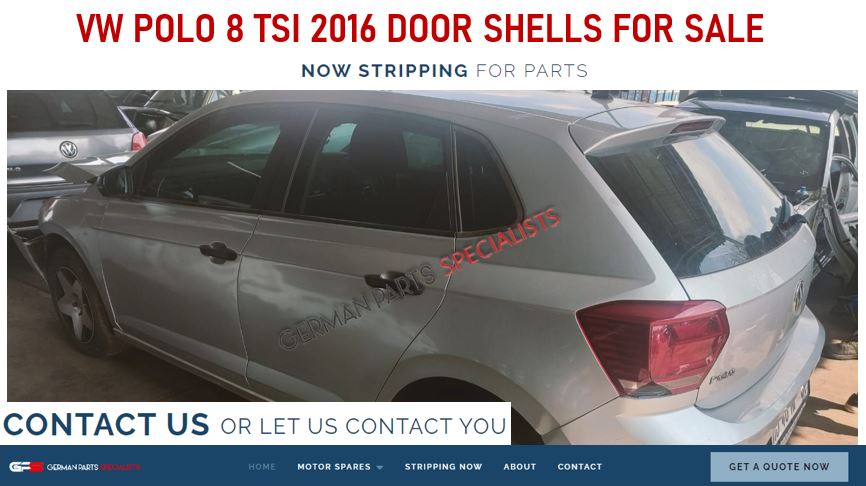 VW Polo 8 TSI 2016 door shells for sale | Junk Mail Marketplace