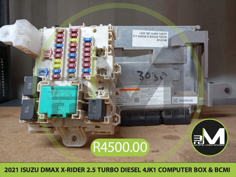 2021 ISUZU DMAX X RIDER 2.5 TURBO DIESEL 4JK1 COMPUTER BOX & BCMI ...