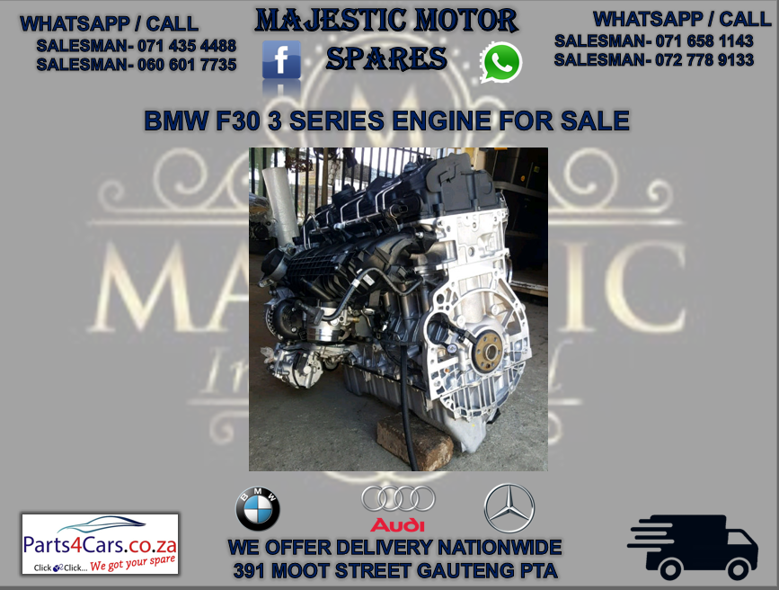 Bmw F30 series engine for sale used | Junk Mail