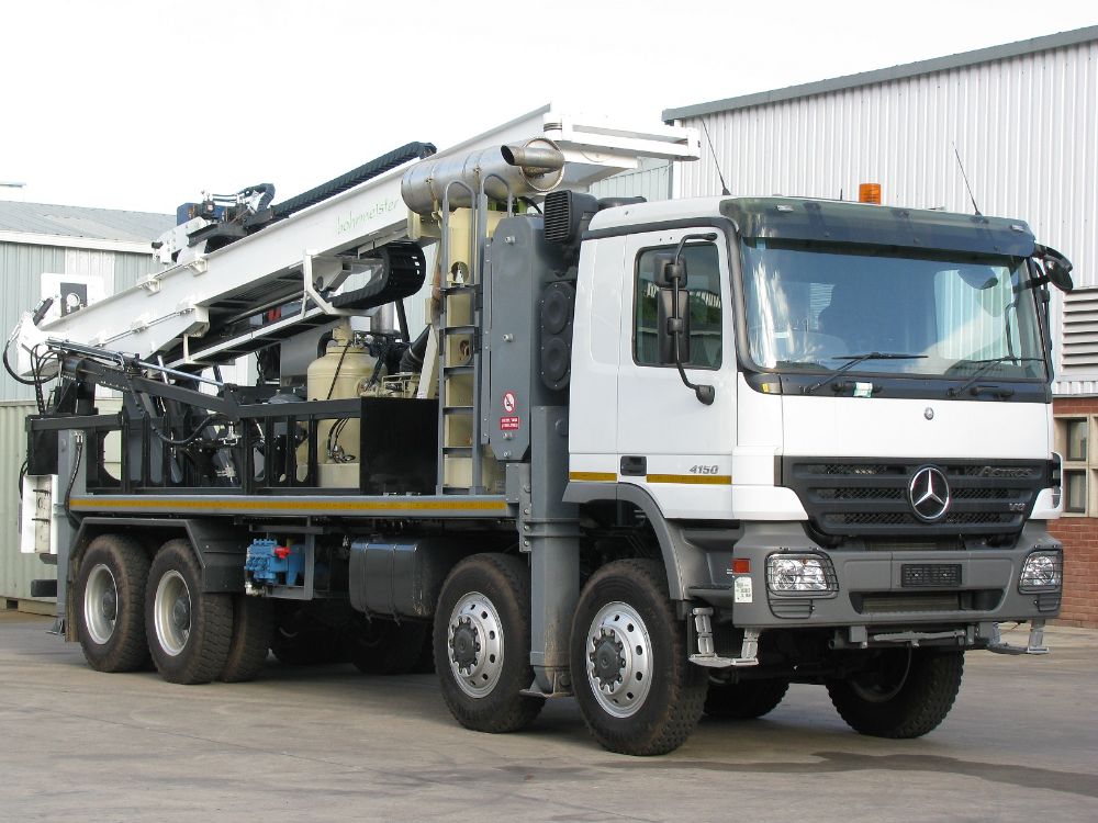 Drilling Made Easy W/ VX Vertex Pole Rock Drill Rig Machines Truck ...