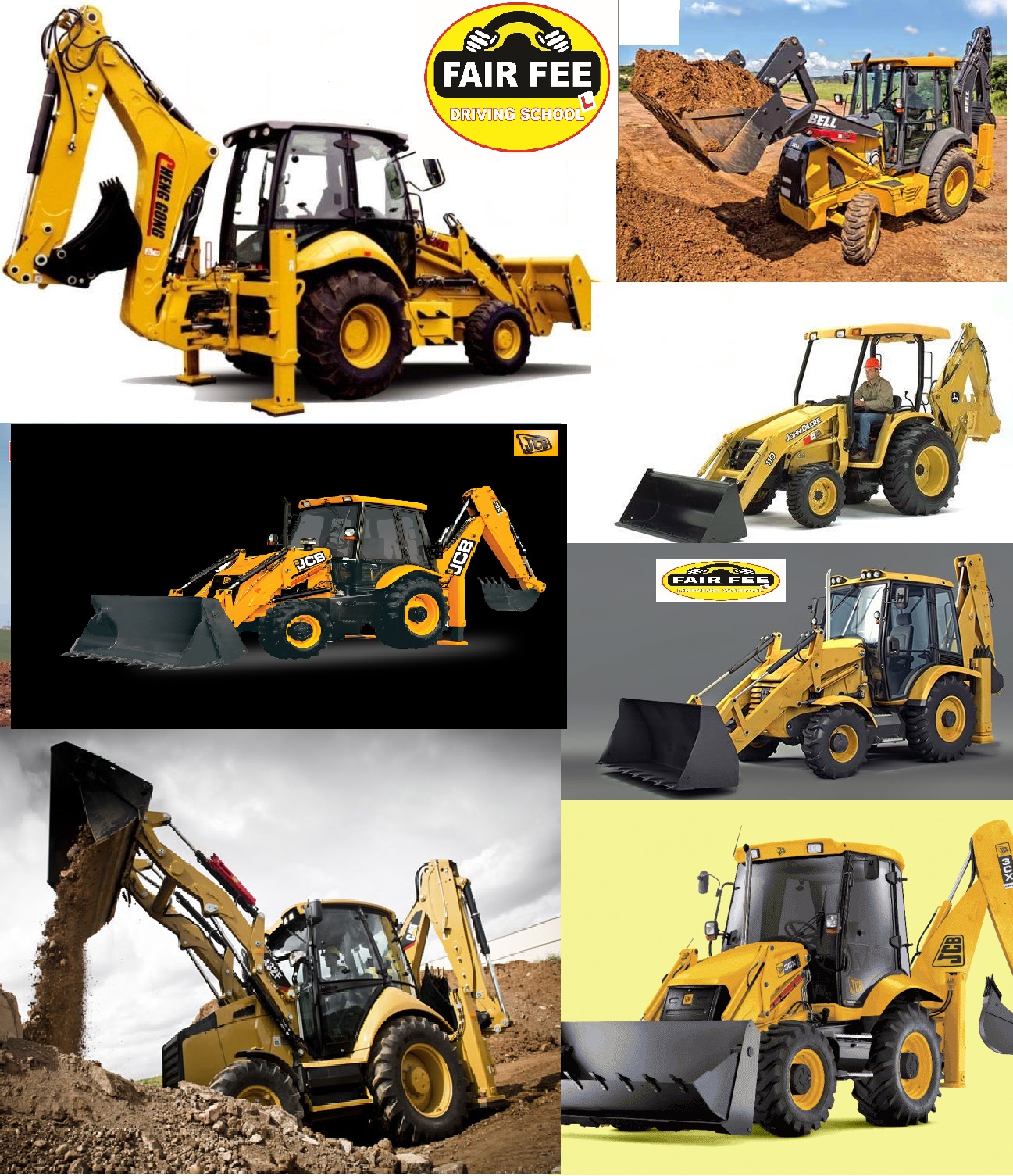 Tlb Skid steer loader tractor loader backhoe bobcat operator school ...