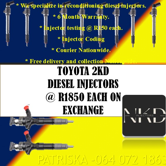 TOYOTA 2KD AND 1KD DIESEL INJECTORS | Junk Mail Marketplace