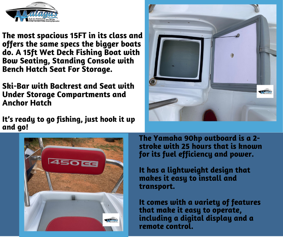 Pre-owned Indigo 450 CC with Yamaha 90HP 2-stroke | Junk Mail Marketplace