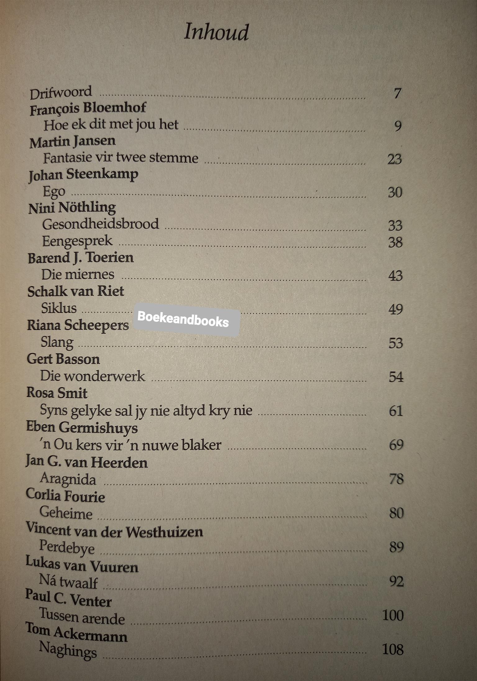 Drif Verhale Van Menslike Drifte - Samesteller Lindeque De Beer. | Junk ...