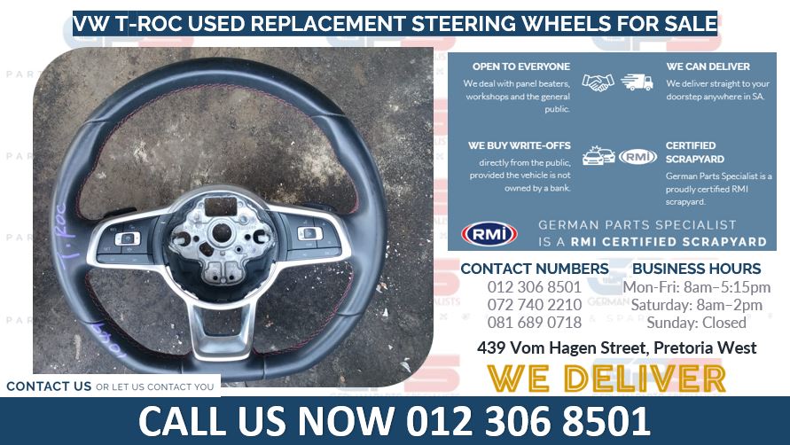 VW T-ROC USED REPLACEMENT STEERING WHEELS FOR SALE | Junk Mail Marketplace