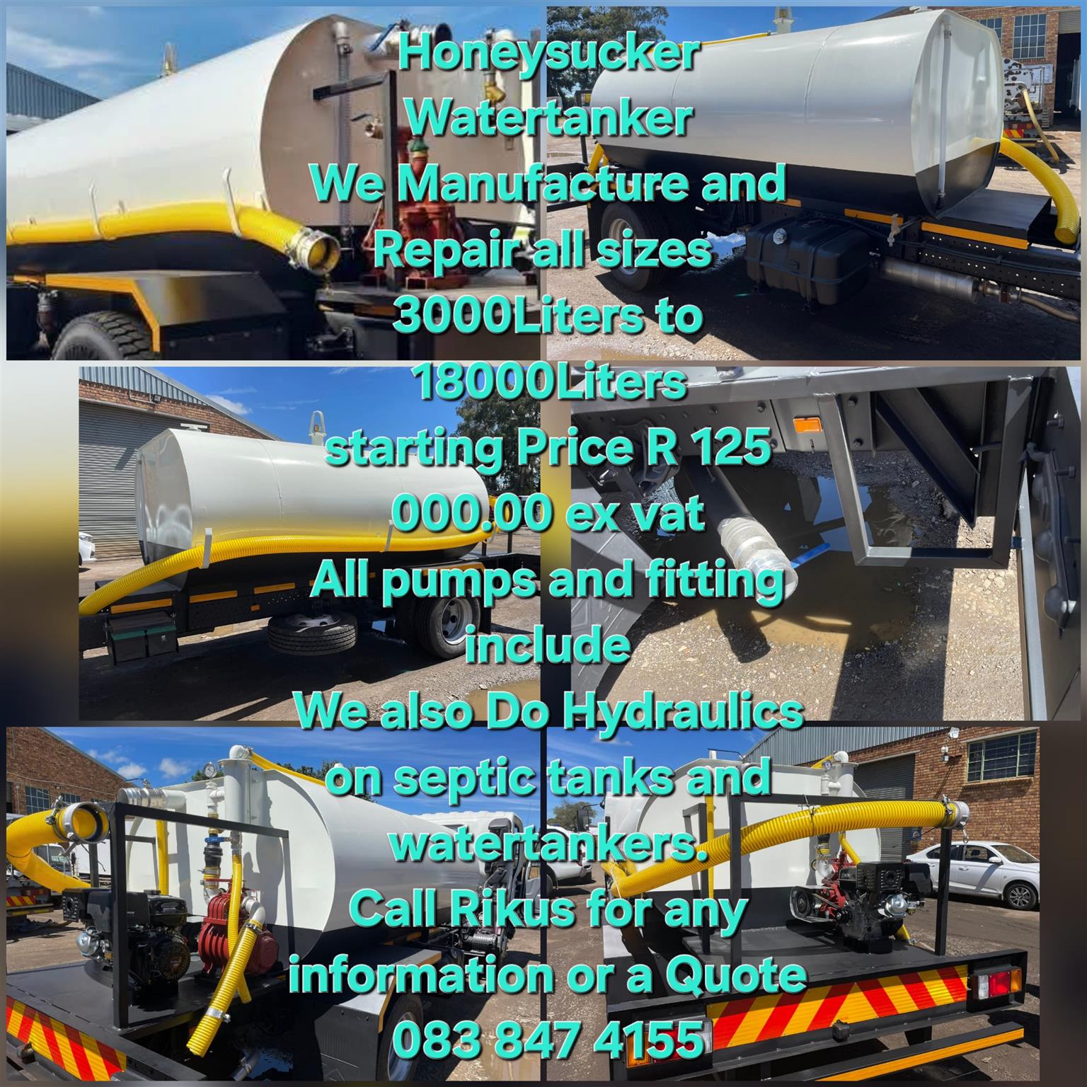 Honeysucker & Watertanker Manufacture company | Junk Mail Marketplace