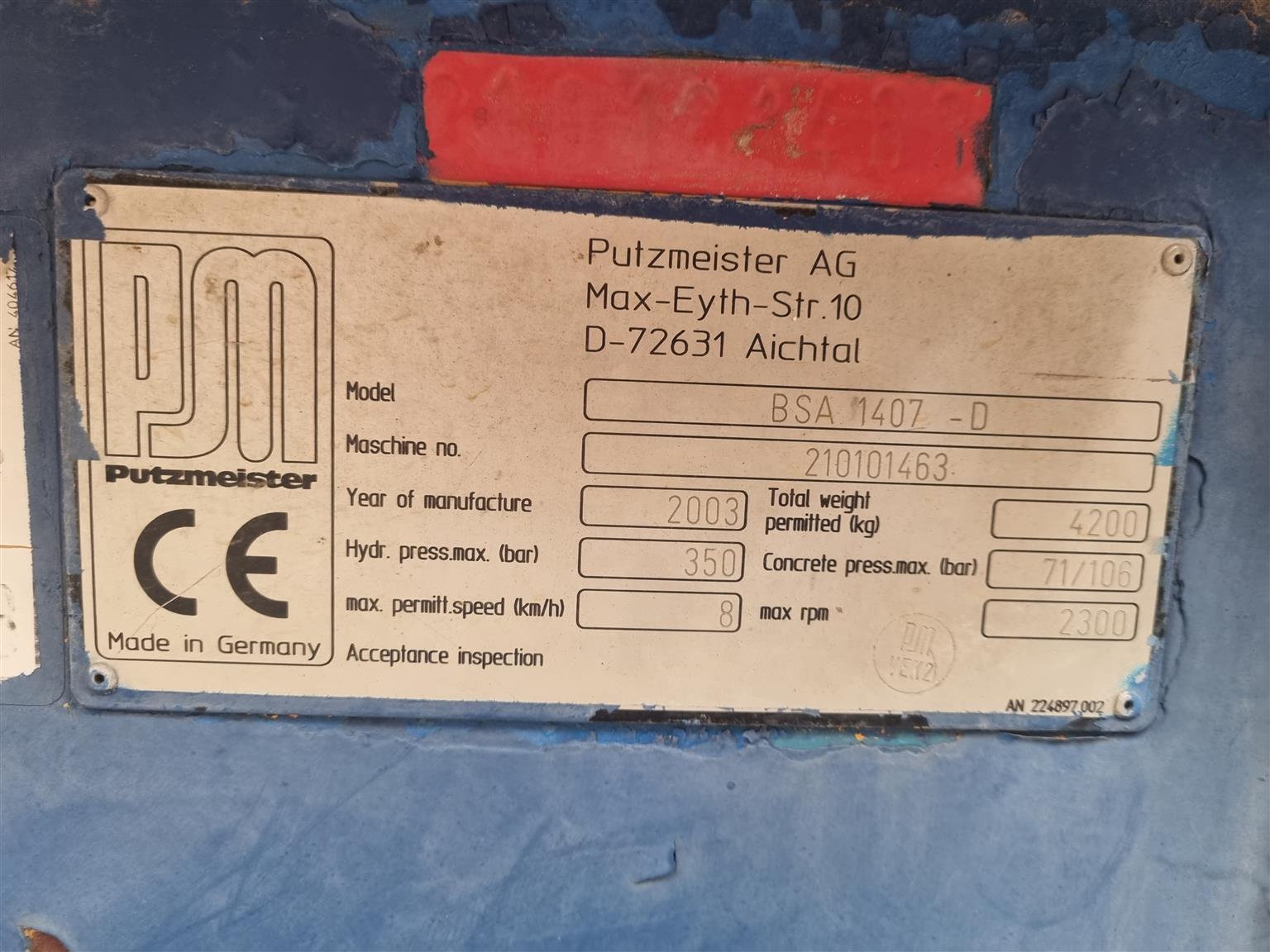 Putzmeister 1407 trailer mount concretepump | Junk Mail Marketplace