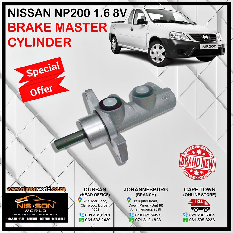 NISSAN NP200 1.6 8V BRAKE MASTER CYLINDER | Junk Mail Marketplace