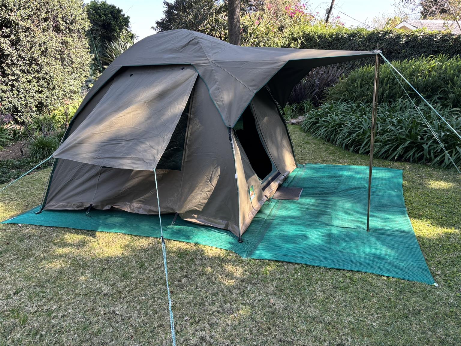Very Good Condition 3m x 3m Tentco Canvas Tent with 3m Extension for ...