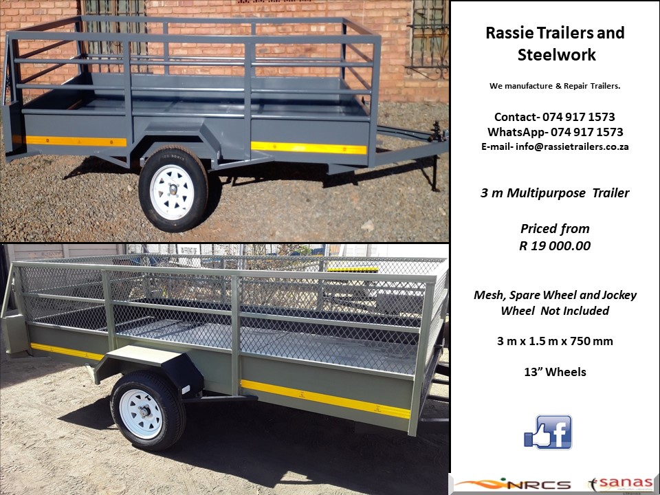 3 m Multipurpose Trailer NRCS approved | Junk Mail Marketplace
