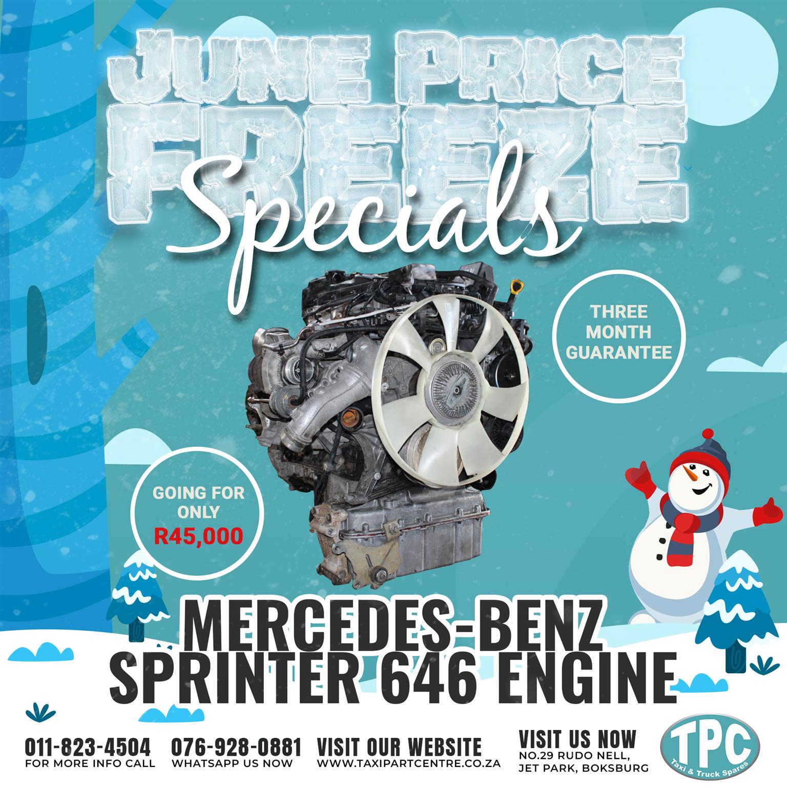 Mercedes-Benz Sprinter 646 Complete Engine | Junk Mail