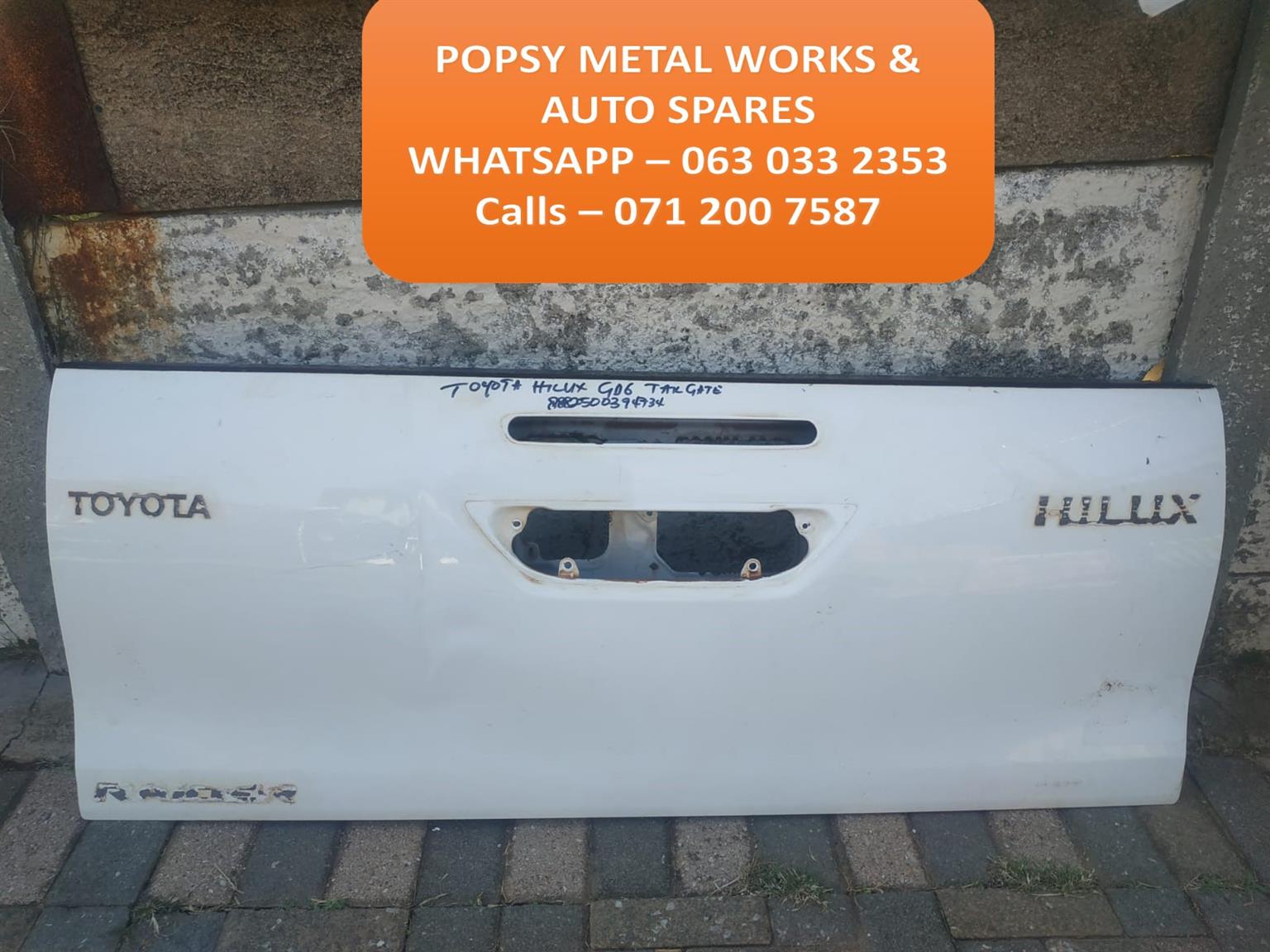 TOYOTA HILUX GD6 TAILGATE / TAIL GATE | Junk Mail Marketplace