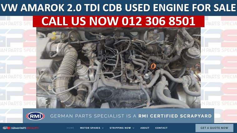 VW AMAROK 2.0 TDI CDB USED ENGINE FOR SALE | Junk Mail Marketplace