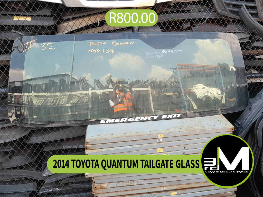 2014 TOYOTA QUANTUM TAILGATE GLASS | Junk Mail