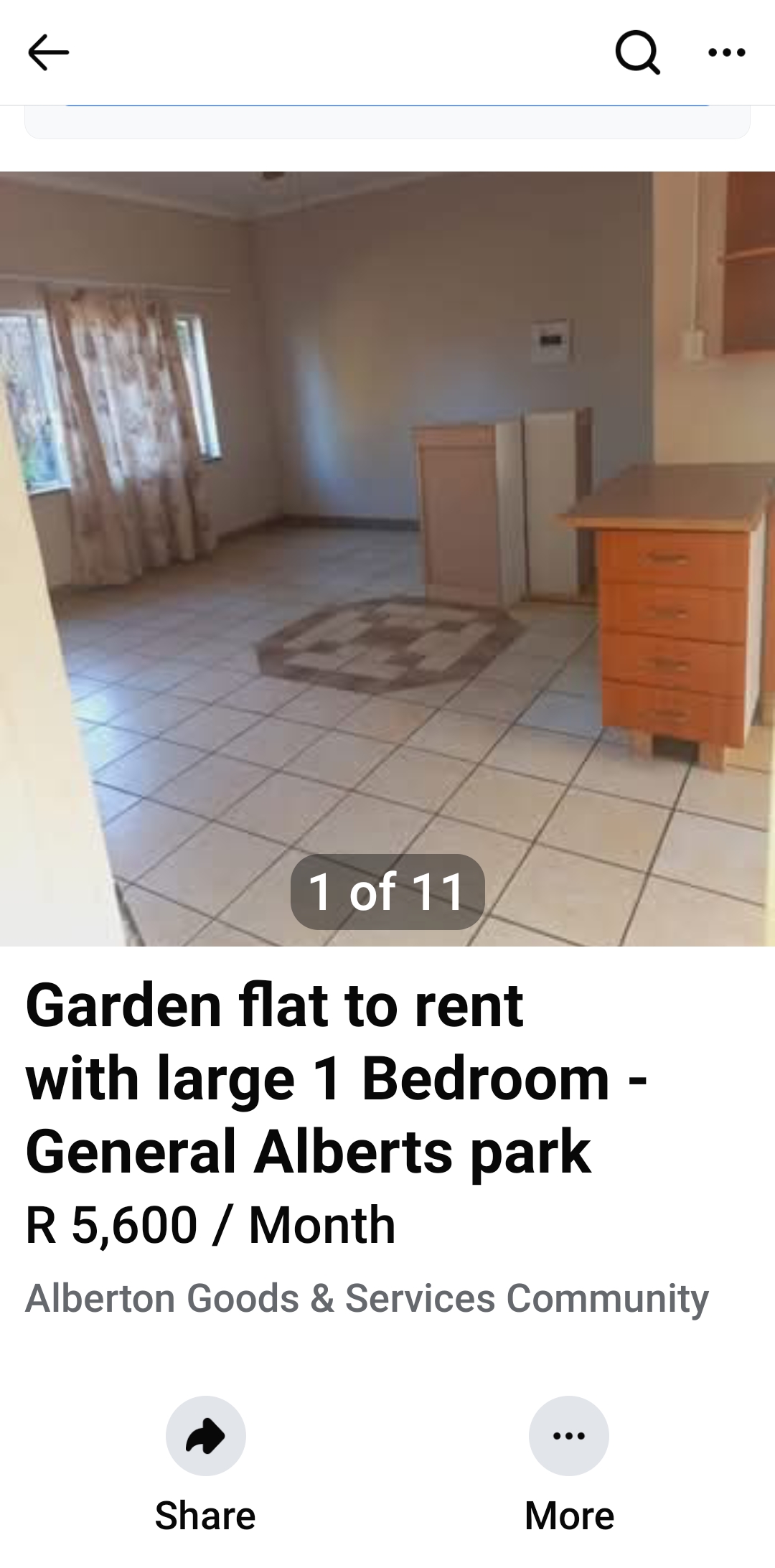 1 Bedroom Garden cottage to rent- General Alberts Park ALBERTON | Junk ...