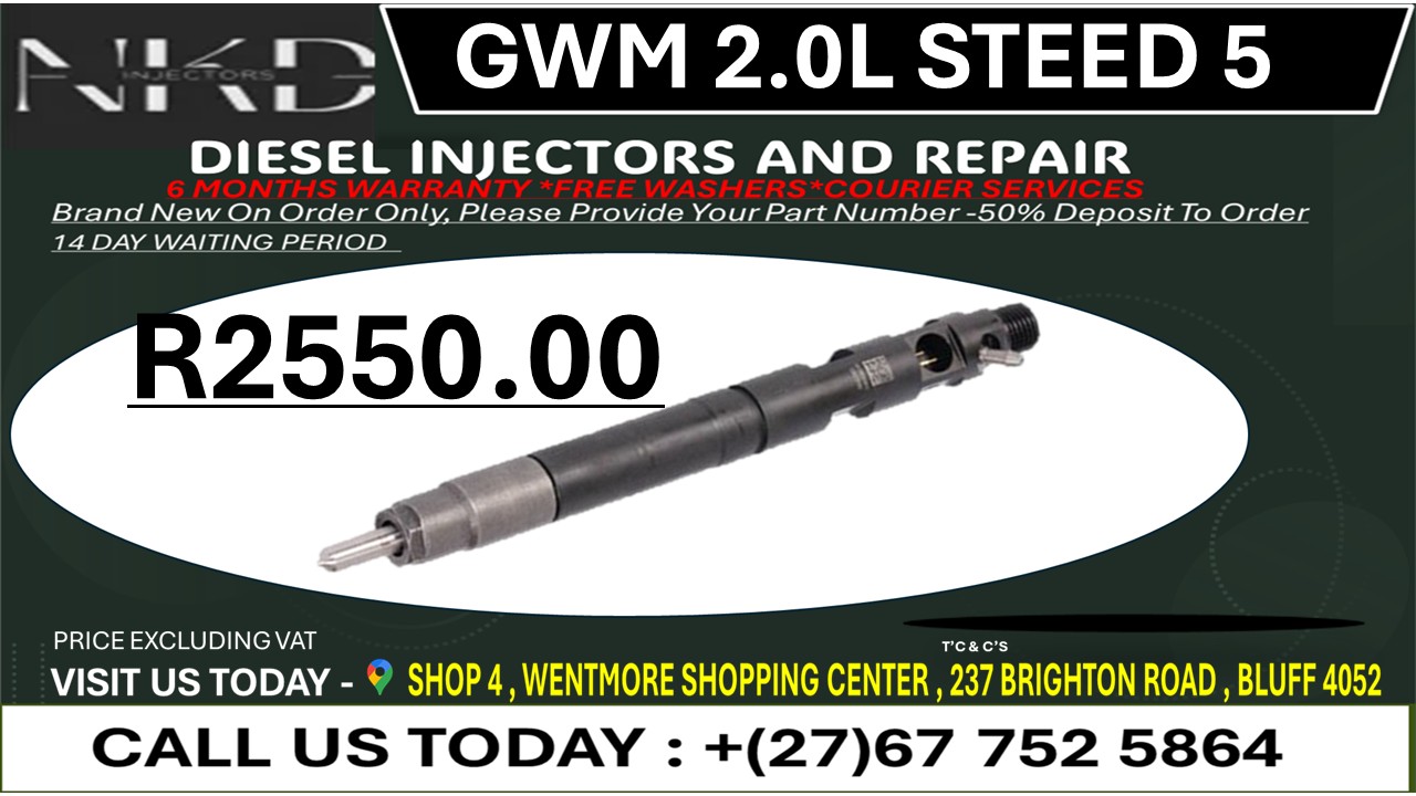 GWM 2.0L STEED 5 Diesel Fuel Injectors | Junk Mail Marketplace