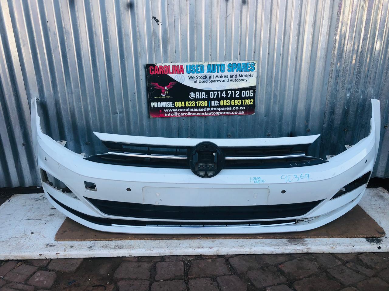 VW Polo 8 complete front bumper with PDC holes | Junk Mail
