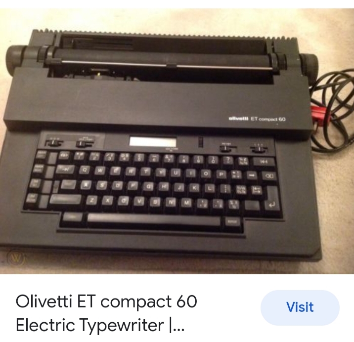 Typewriter: Olivetti ET compact 60 electric typewriter | Junk Mail