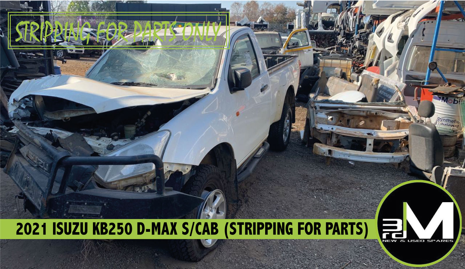 2021 ISUZU KB250 D-MAX SINGLE CAB (STRIPPING FOR PARTS) | Junk Mail