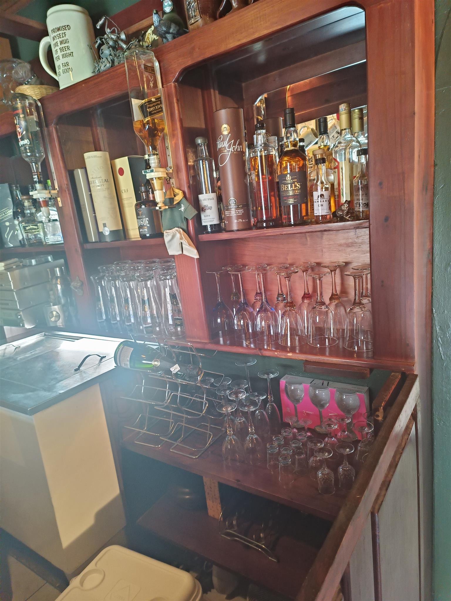 Wooden Stained Bar | Junk Mail