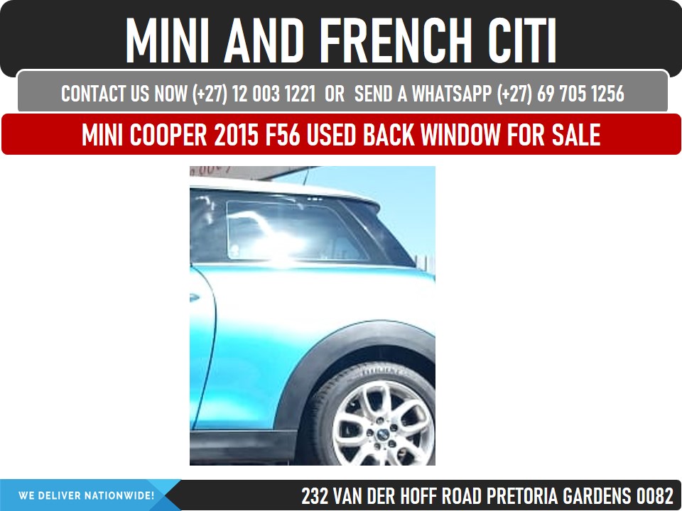 Mini Cooper Back Window