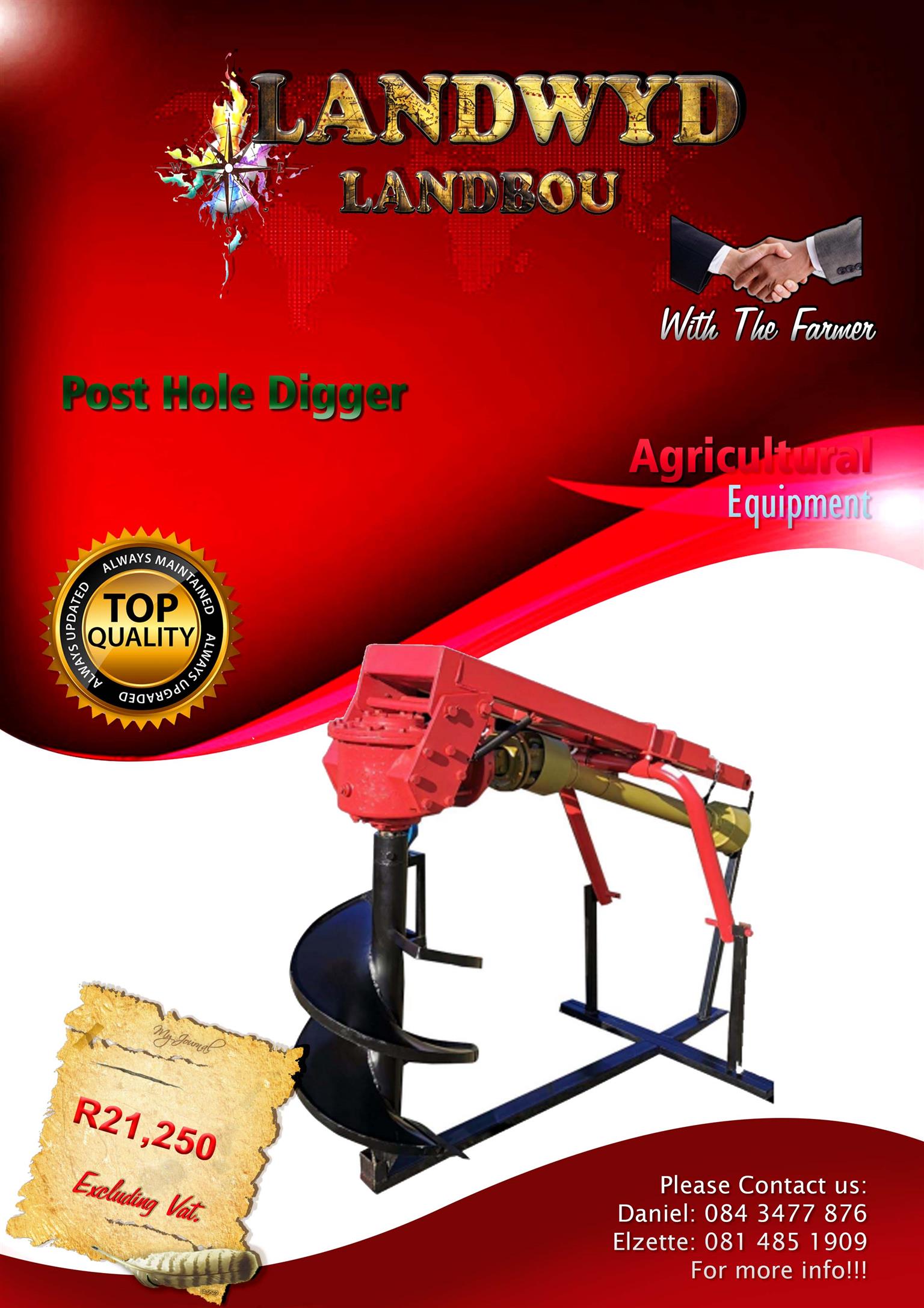 landwyd landbou Post Hole Digger (Import) | Junk Mail Marketplace