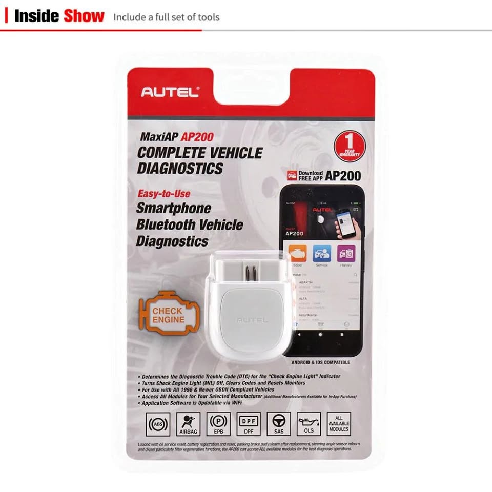 Autel MaxiAP AP200 Complete vehicle diagnostics | Junk Mail Marketplace
