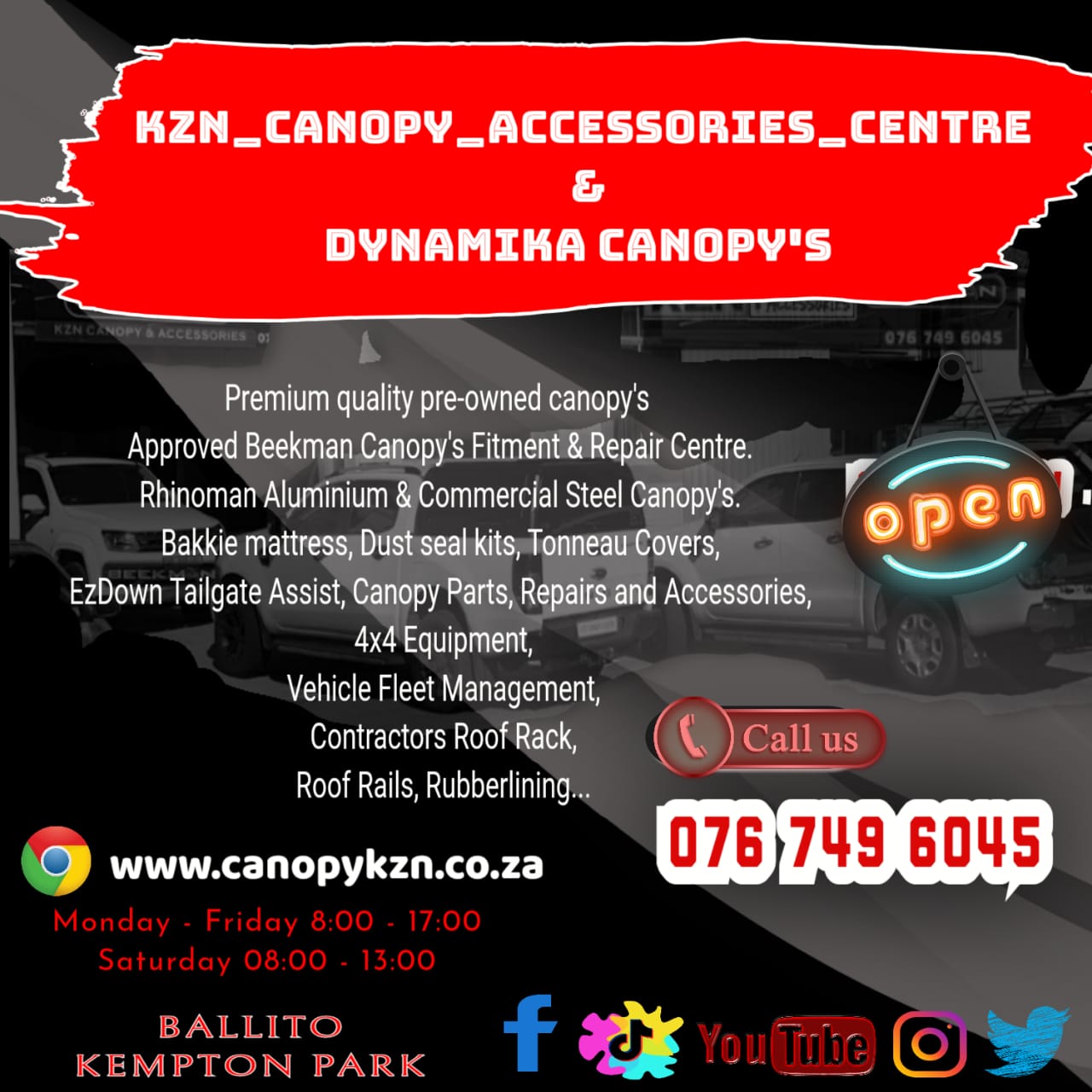 HYUNDAI H100 KIA / K2700 BEEKMAN FULL DOOR CANOP | Junk Mail Marketplace