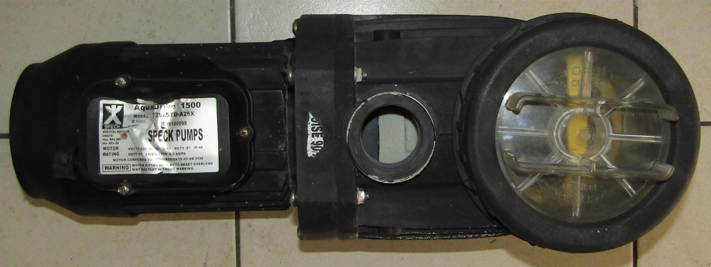 Speck Pool Pump - AquaDrive 1500 with Porpoise 90/22 - 1.1 Kw | Junk ...