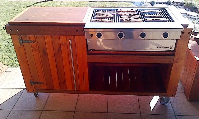Braai trolley Farmhouse De Lux series 1550 Stained | Junk Mail