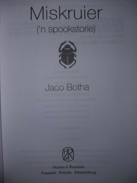 Miskruier - Jaco Botha. | Junk Mail
