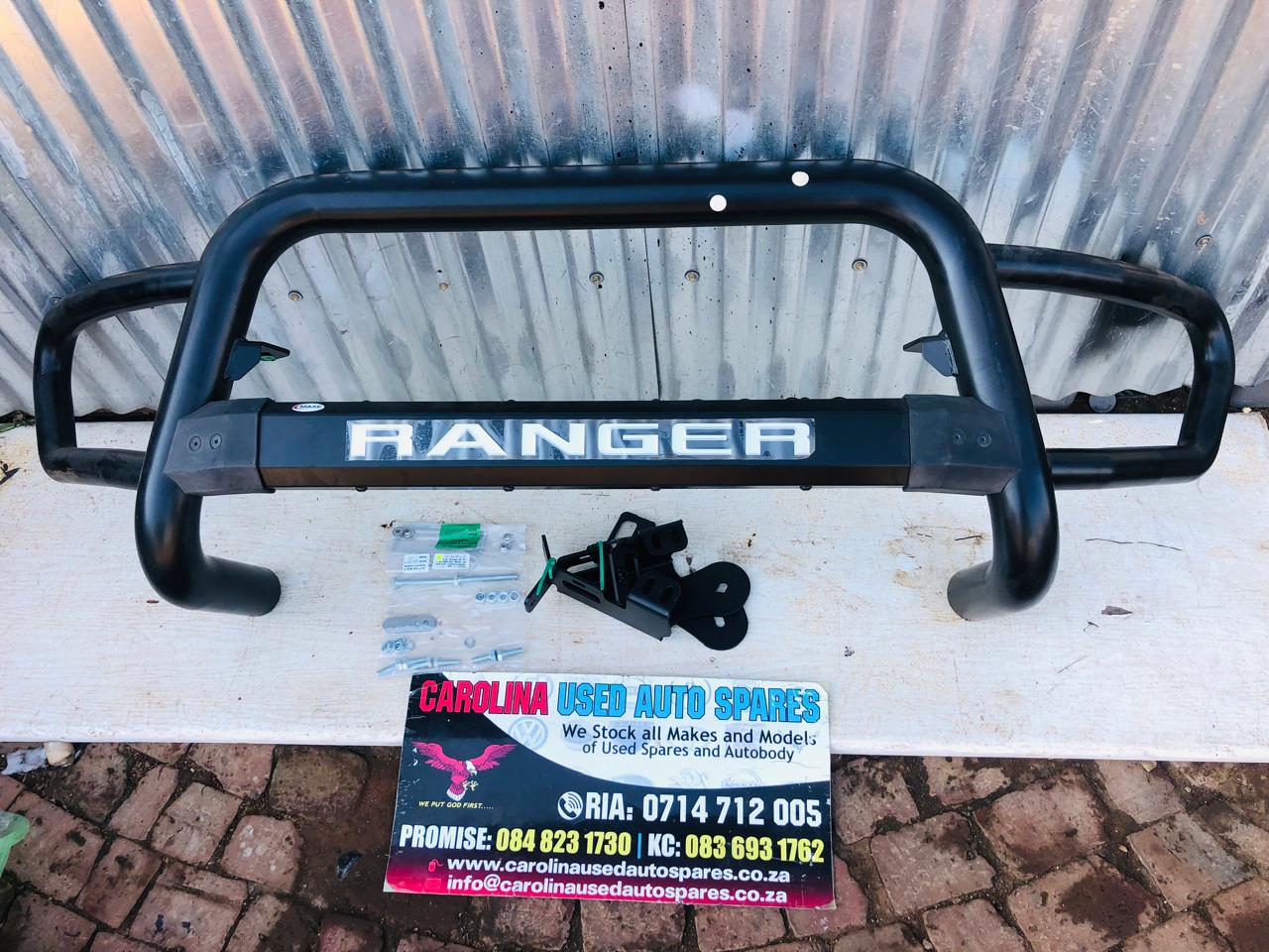 Ford Ranger T7 Matta black nudge bar with moulding trimming | Junk Mail